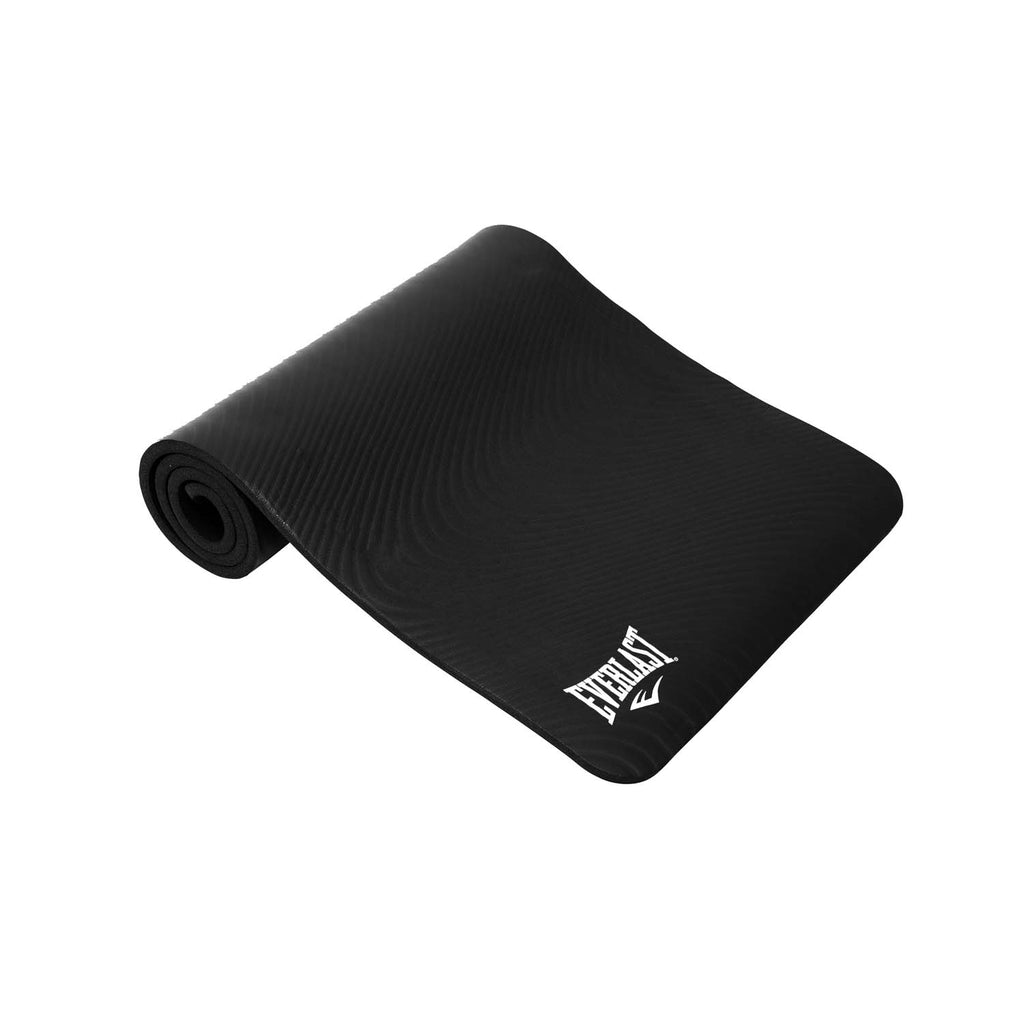 Black Exercise Mat, 183cm x 61cm x 15mm | Everlast Australia