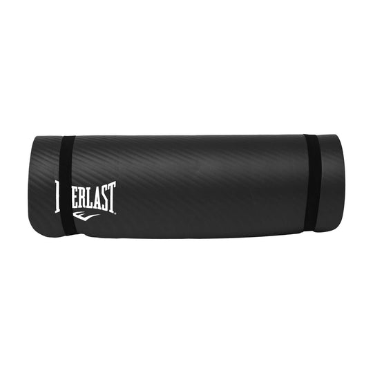 Black Exercise Mat, 183cm x 61cm x 15mm | Everlast Australia